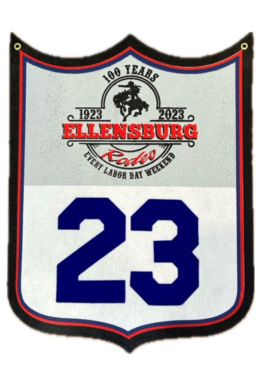 100th Felt Back Number – Ellensburg Rodeo