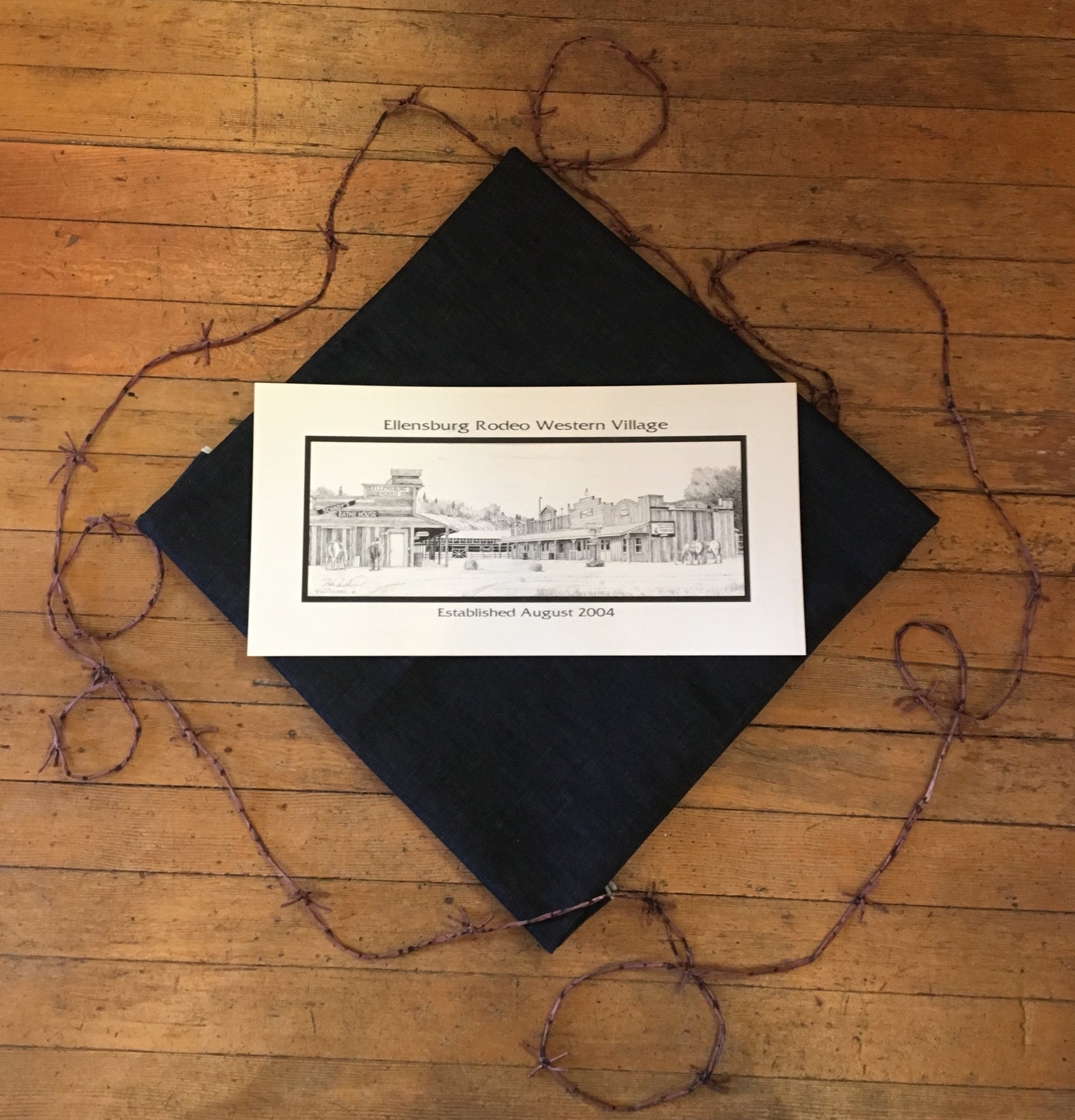 Poster - Western Village – Ellensburg Rodeo