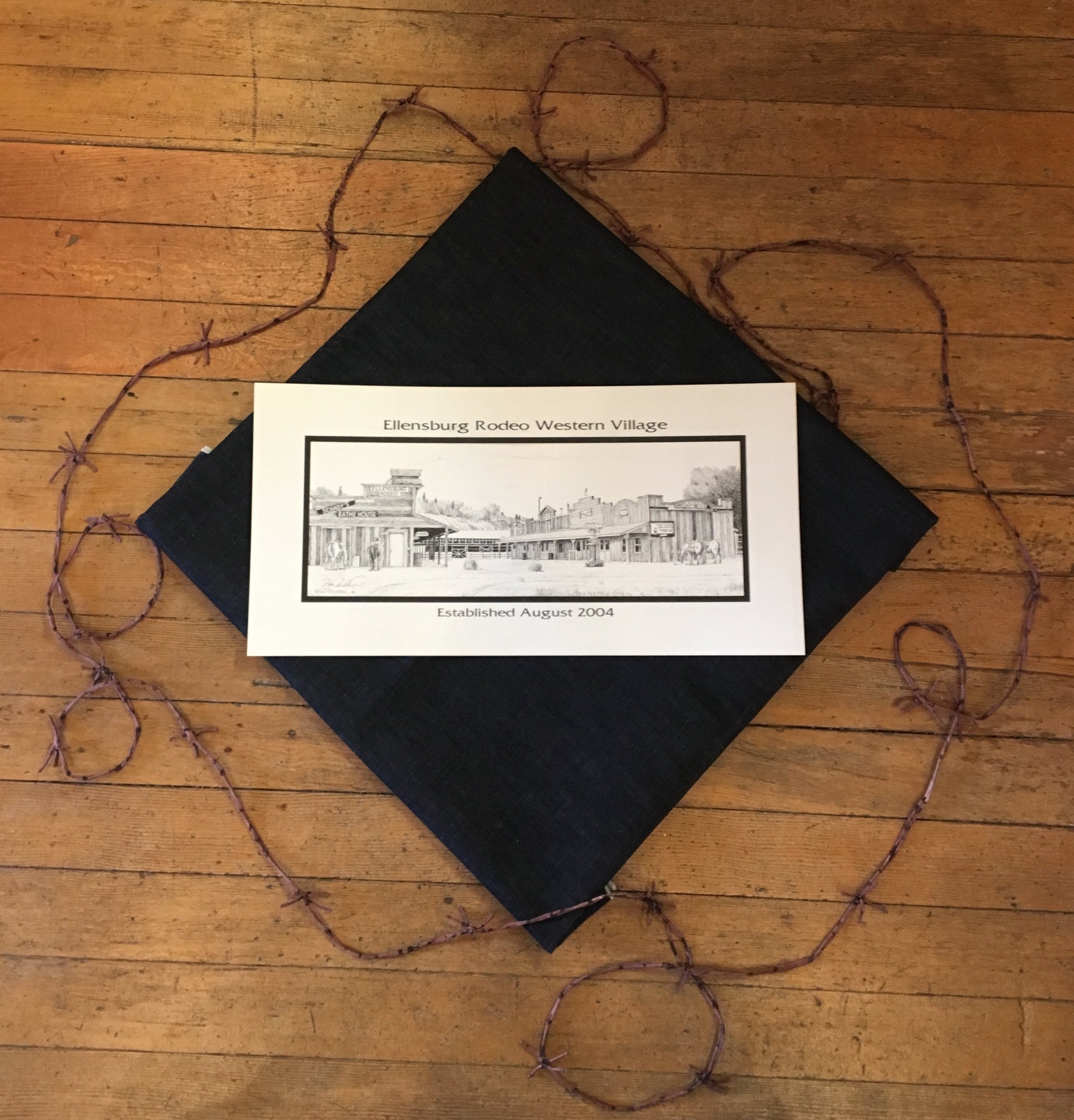 Poster - Western Village – Ellensburg Rodeo